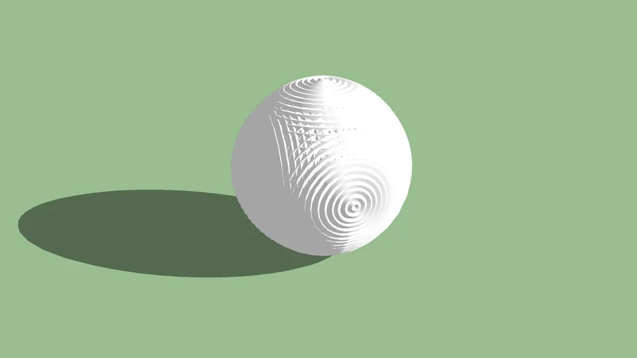 Wave sphere | 3D Warehouse