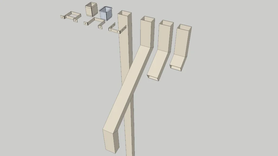 Extruded Rectangular Downspouts - 3x4 | 3D Warehouse