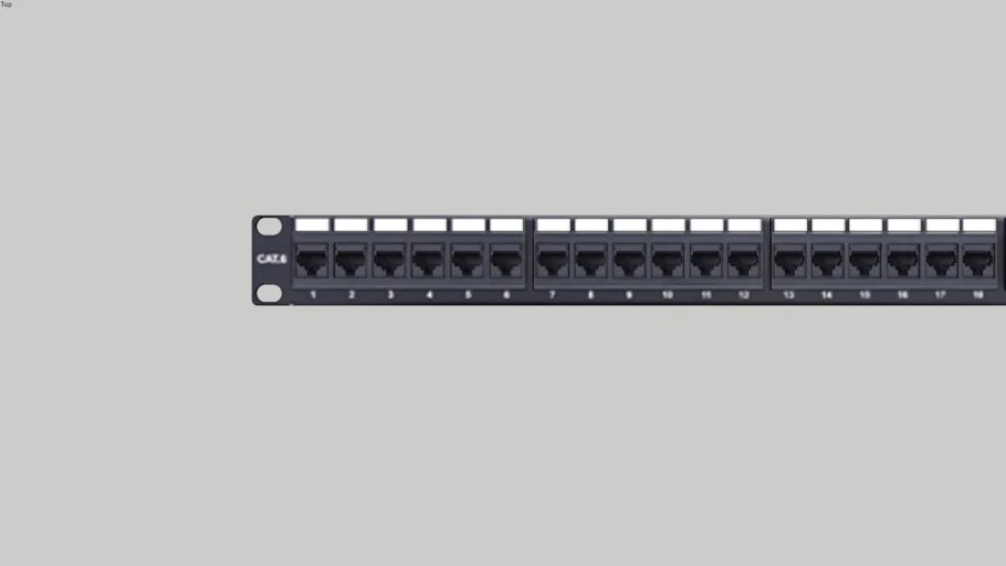 24 ports patch panel | 3D Warehouse