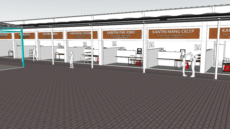 KANTIN SEKOLAH | 3D Warehouse