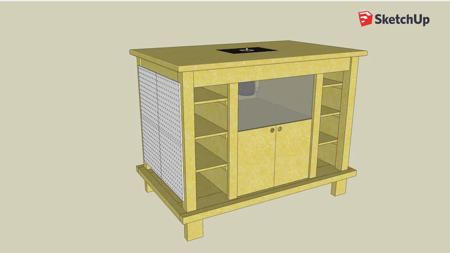 Ikea Router Table Conversion | 3D Warehouse