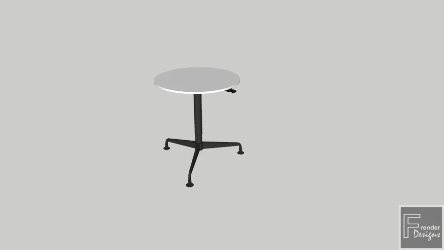 ROUND ADJUSTABLE TABLE - 2 | 3D Warehouse