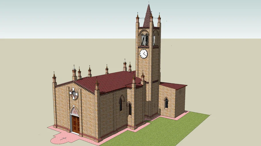 The church of Cesole Mantova Italy | 3D Warehouse