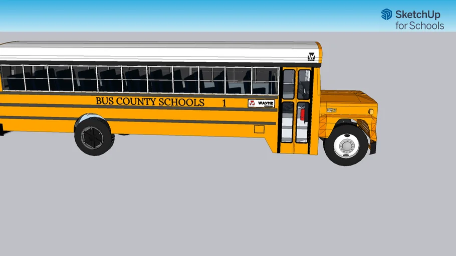 1987 Wayne Lifeguard Chevrolet Bus 1 | 3D Warehouse
