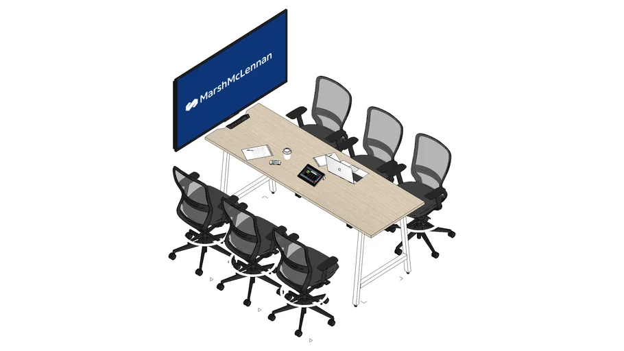 Collaboration Meeting table Model by Pooh | 3D Warehouse