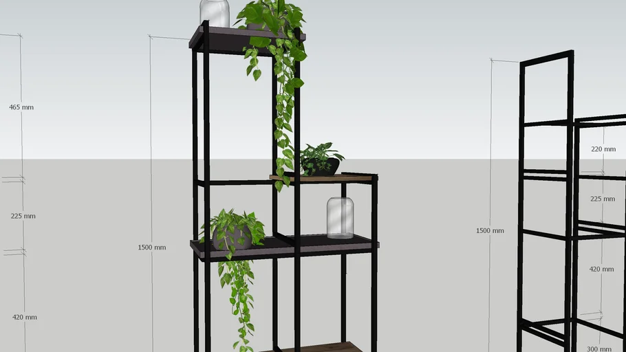 Modular plant stand/ self watering | 3D Warehouse