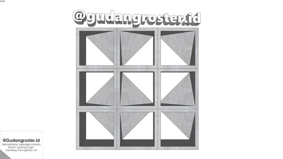 07 - Roster , WA: +62 895-3289-00966 @gudangroster.id | 3D Warehouse