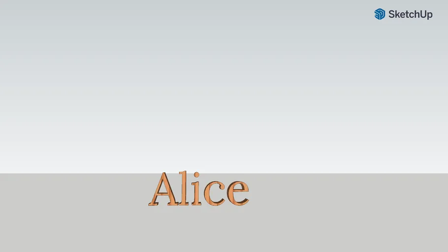 alice | 3D Warehouse