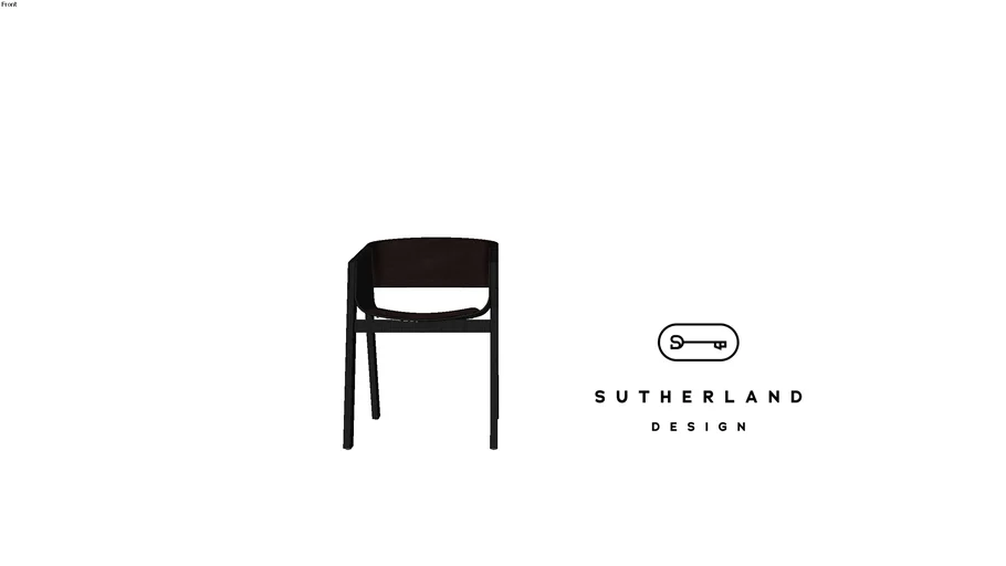 Be Pure Home - Catch eetkamerstoel velvet bruin zwart | 3D Warehouse