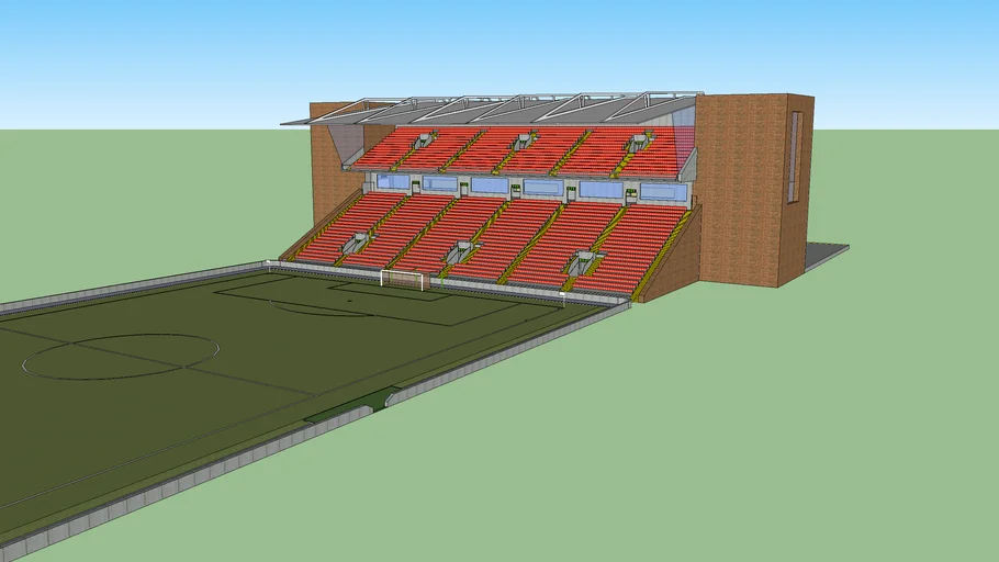 Generic end stand for a football stadium | 3D Warehouse