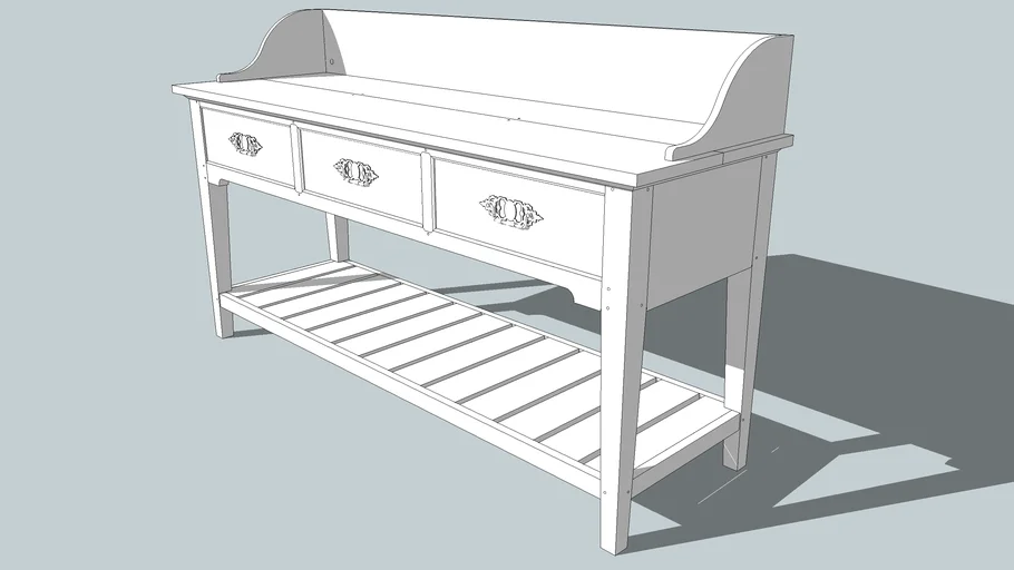 Kitchen serving table | 3D Warehouse