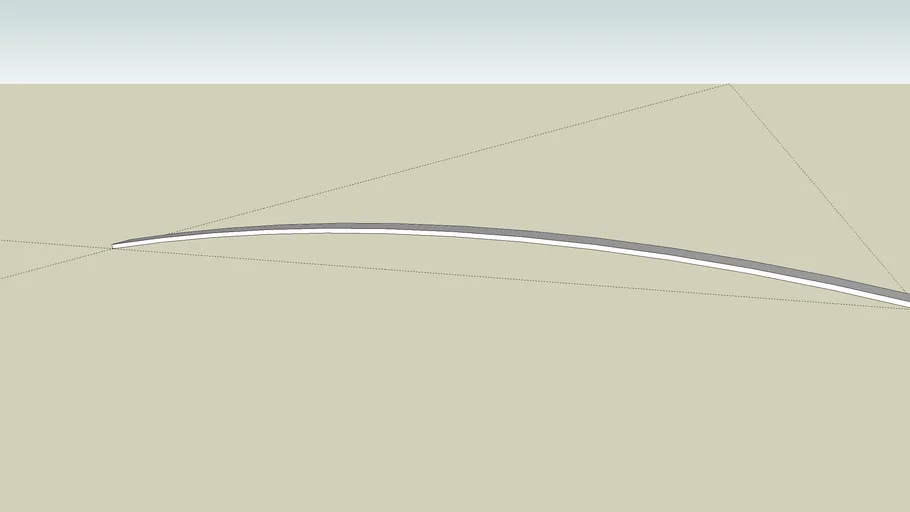 1,000 foot arc offset and extruded | 3D Warehouse