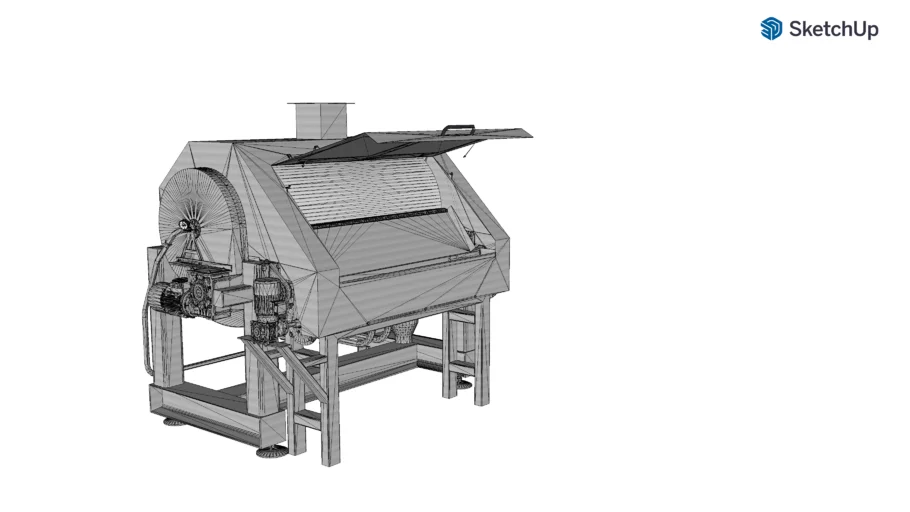 Вальцовый кристаллизатор / Roller crystallizer / Drum flacker | 3D ...