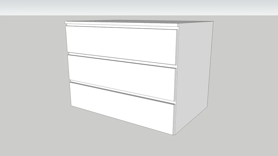 3 Drawers | 3D Warehouse