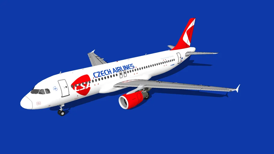 CSA Czech Airlines Airbus A320-214 | 3D Warehouse