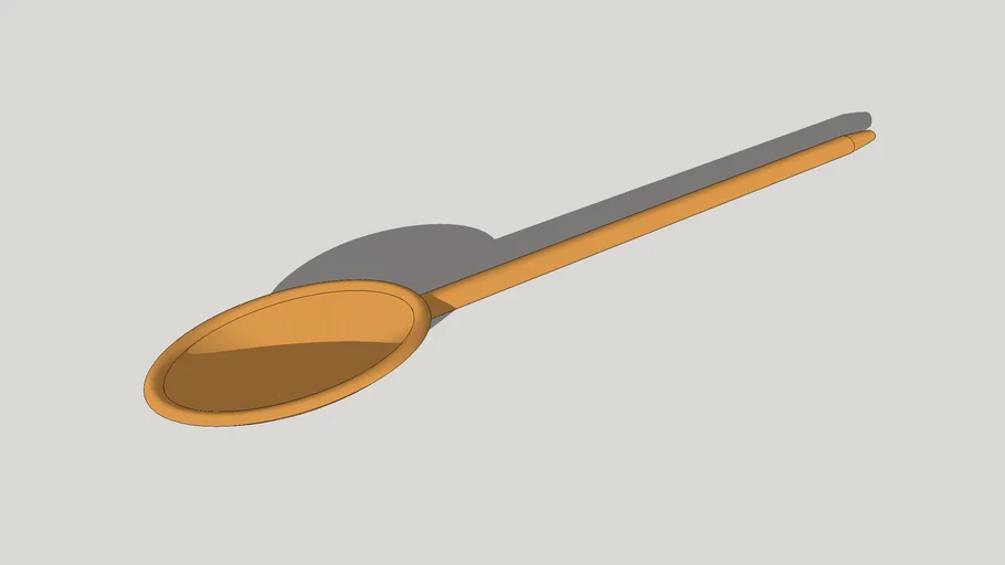Wooden Spoon | 3D Warehouse