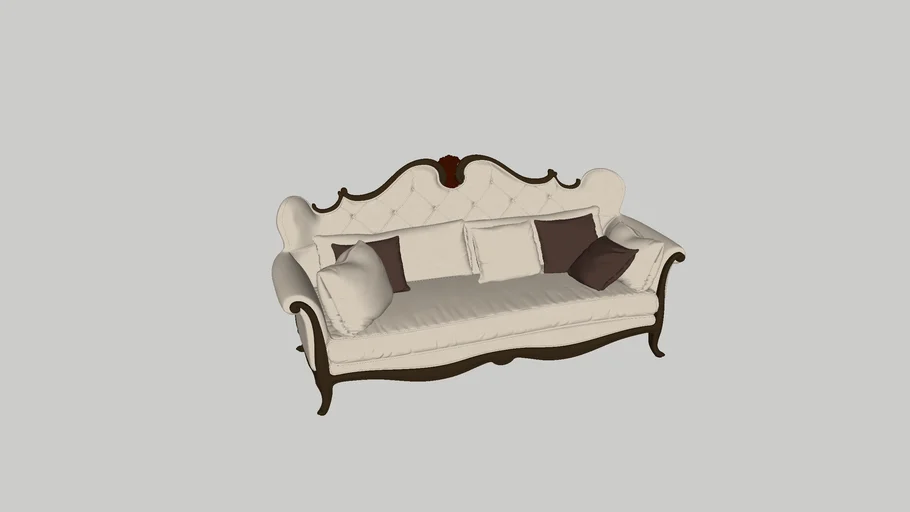 sofa, foot stool | 3D Warehouse