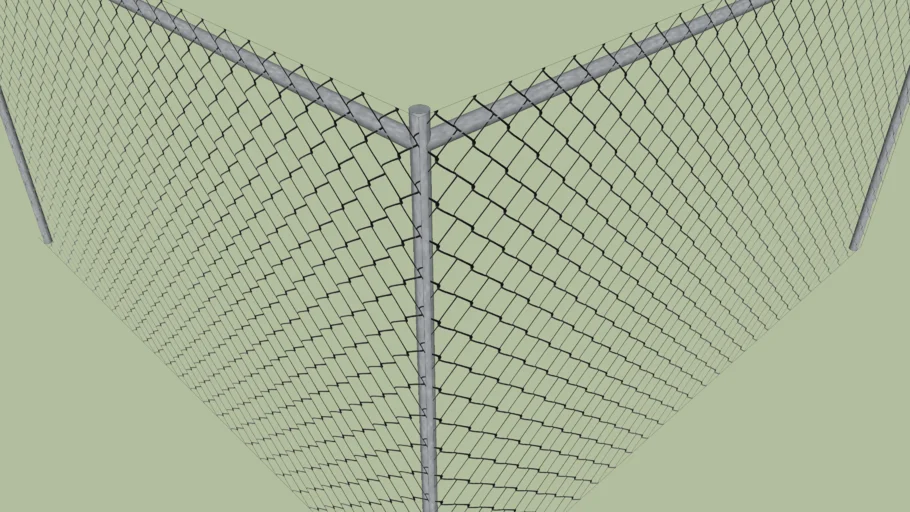 Chain Link Fence Corner | 3D Warehouse