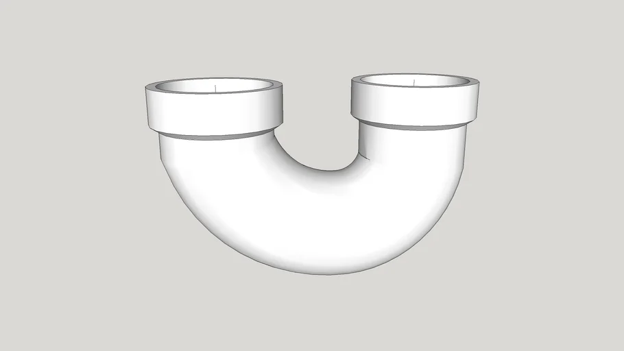 PVC Return Bend 2' for P-Traps | 3D Warehouse