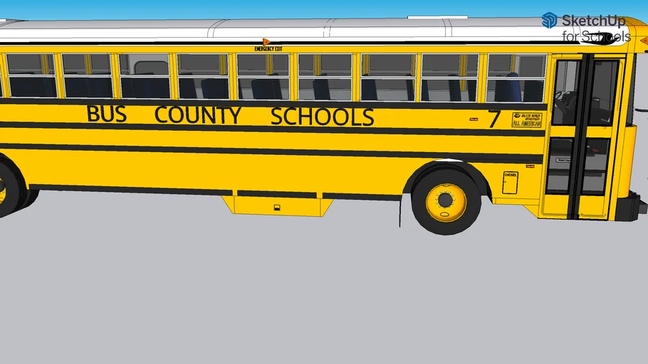 1994 Bluebird All American RE Bus 7 | 3D Warehouse