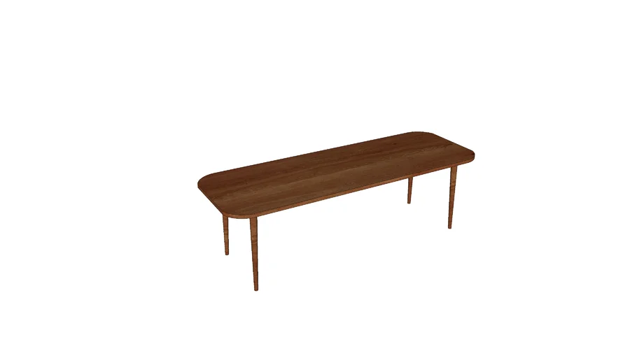 Bow dining table PBJ DesignHouse 85x245 cm | 3D Warehouse