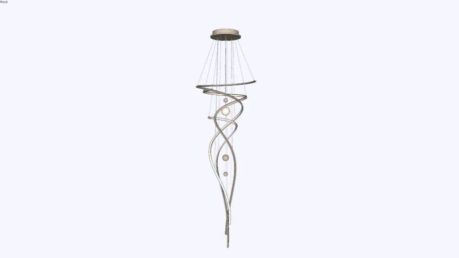 long ribbon pendant Light | 3D Warehouse