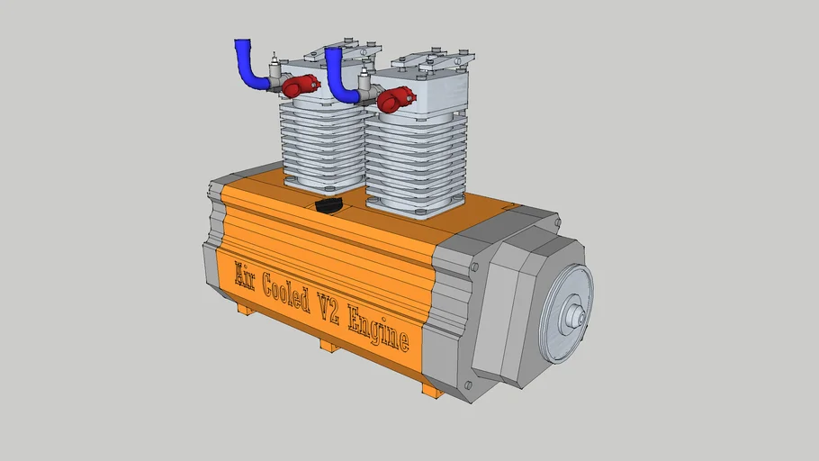 The Real 2 Cylinder Engine | 3D Warehouse