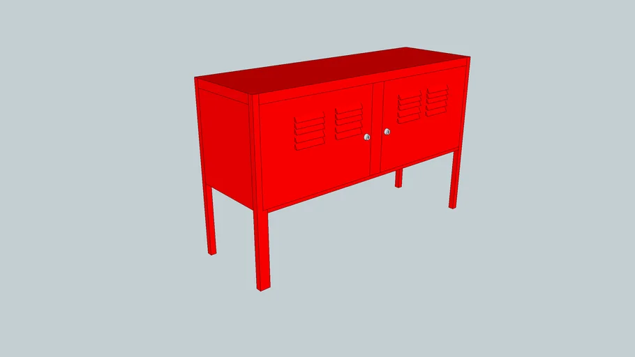 red locker | 3D Warehouse