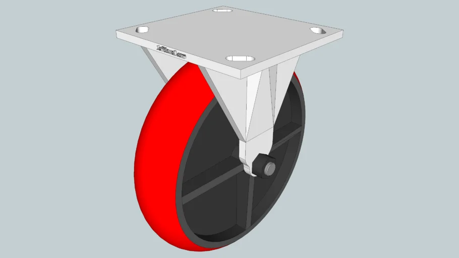 Caster - Heavy-duty 8' dia. x 2' | 3D Warehouse