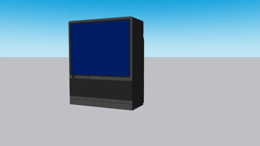 Mitsubishi - rear projection television (TV) - unknown late 1980's or ...