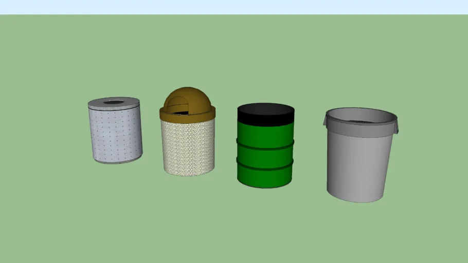 Trash Cans | 3D Warehouse