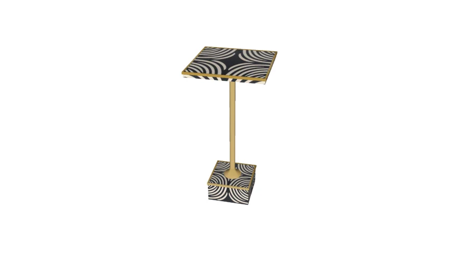 71018 Side Table Zebra 25x25cm | 3D Warehouse