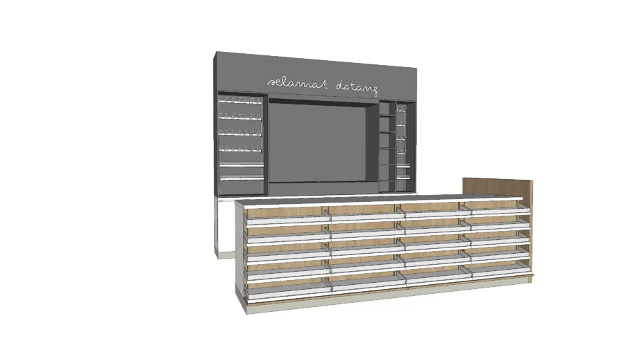 Cashier Counter | 3D Warehouse