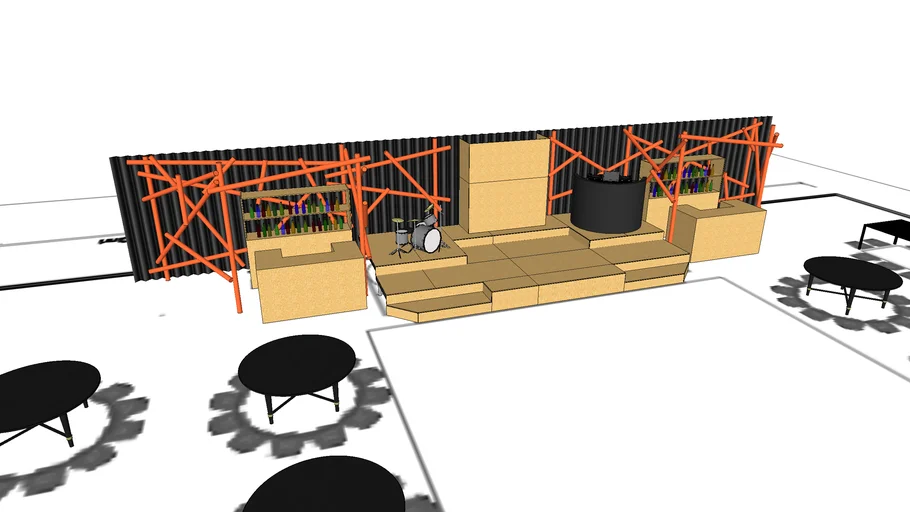 Bronze Scaff Stage Design | 3D Warehouse