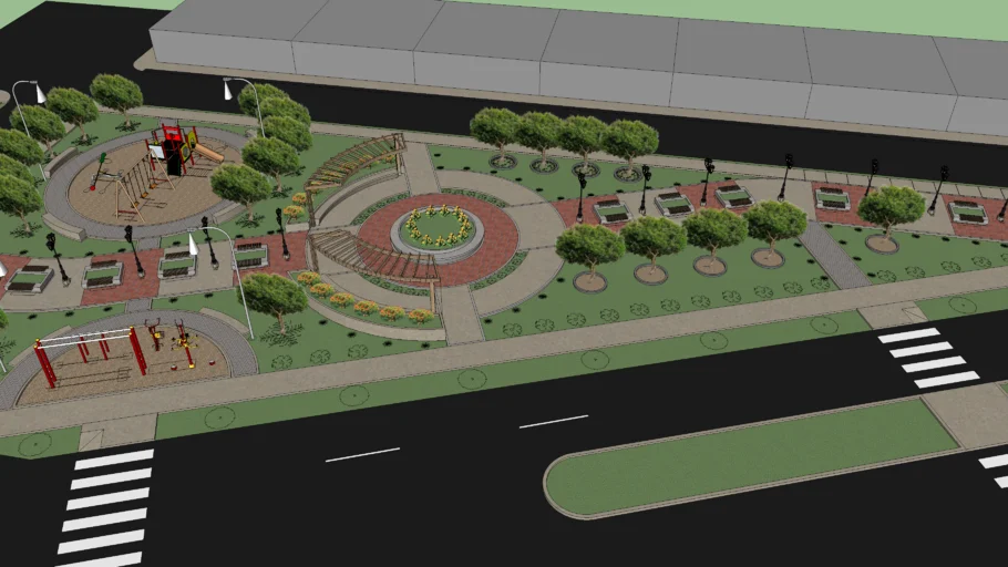 parque triangular | 3D Warehouse