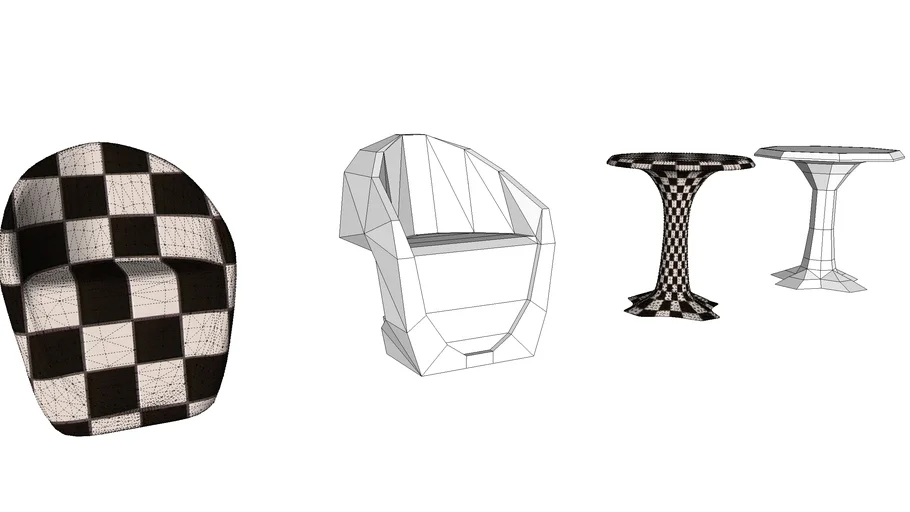 Miss Petra chair and table | 3D Warehouse