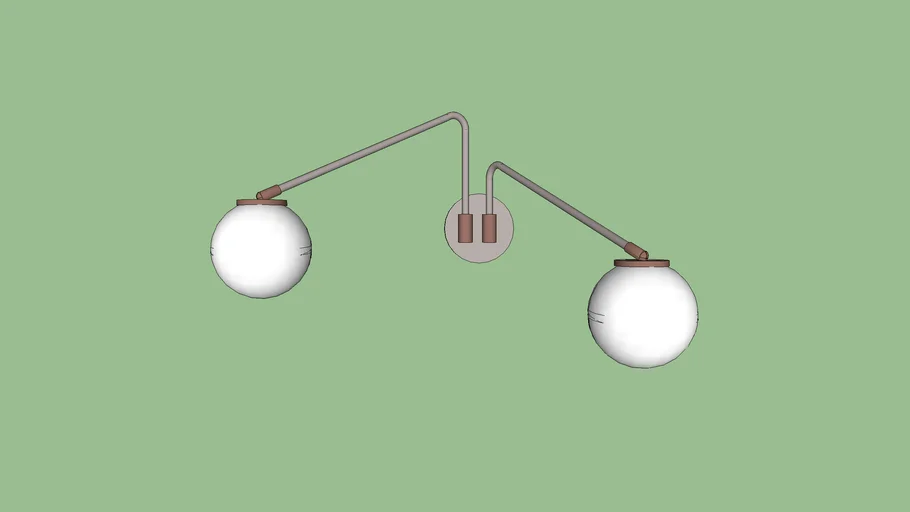 Luminária+array+twin | 3D Warehouse