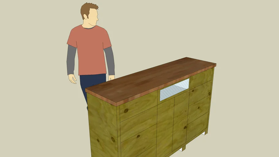 custom dresser for troy | 3D Warehouse