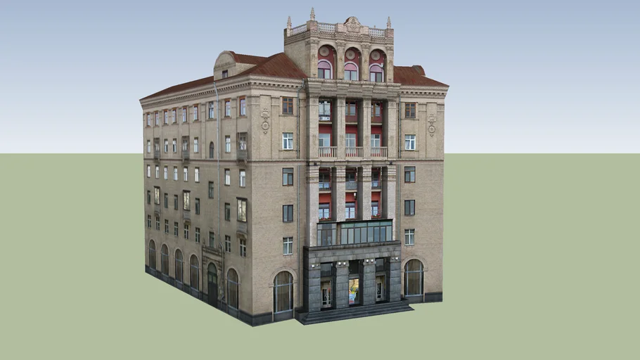 Building at Maidan, Sofiivs`ka str.,1/2 | 3D Warehouse
