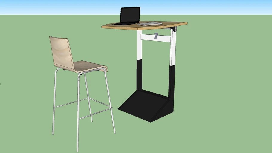 standing desk | 3D Warehouse