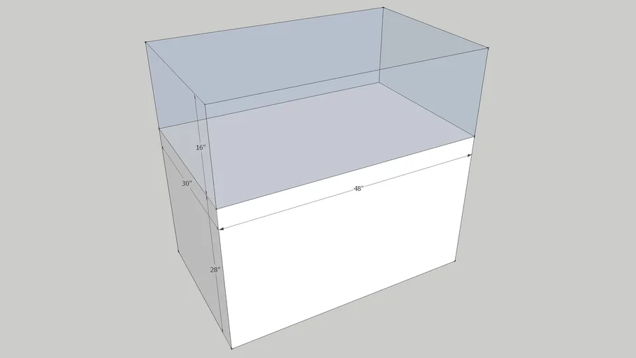 Display case rectangle C | 3D Warehouse