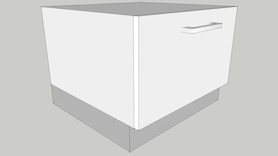 600 Base Module with One Drawer 600X560X350 CID_CP10000060 | 3D Warehouse