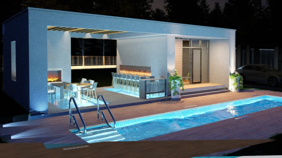 Modern Pool Structure (Pool Designer) | 3D Warehouse