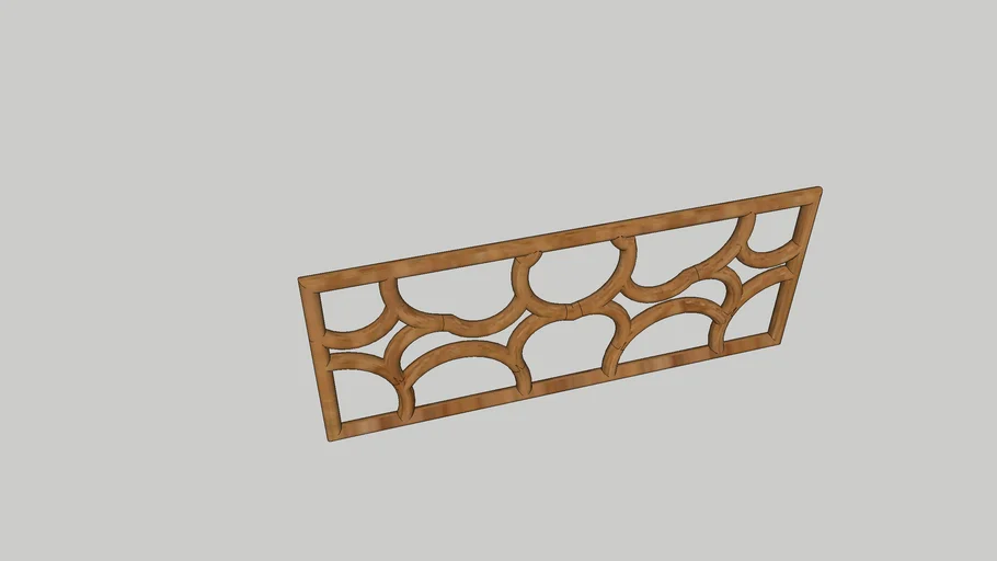 wooden railing | 3D Warehouse