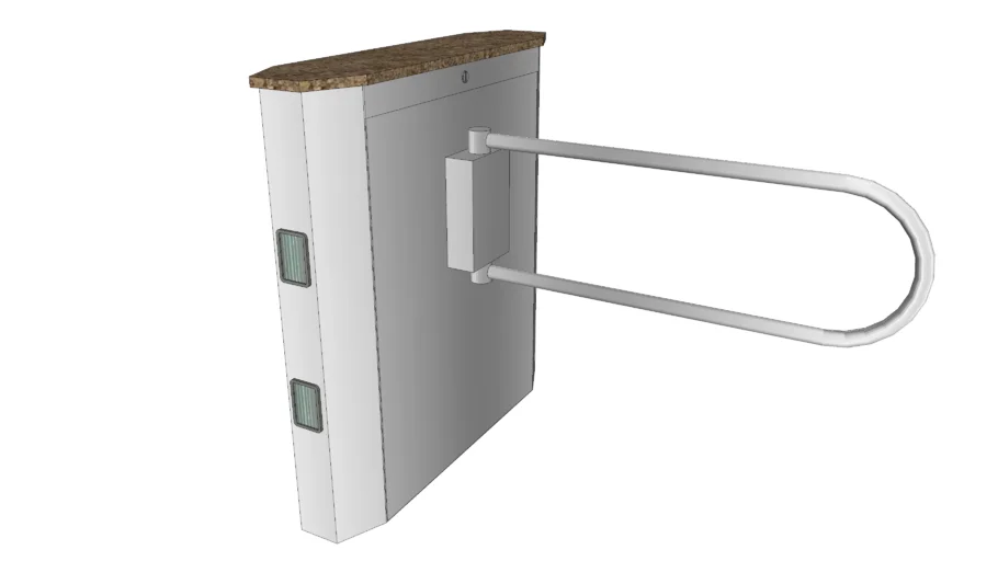 The Executive Waist High Turnstiles EX200-Z-ADA Swing Gate Handicapped ...