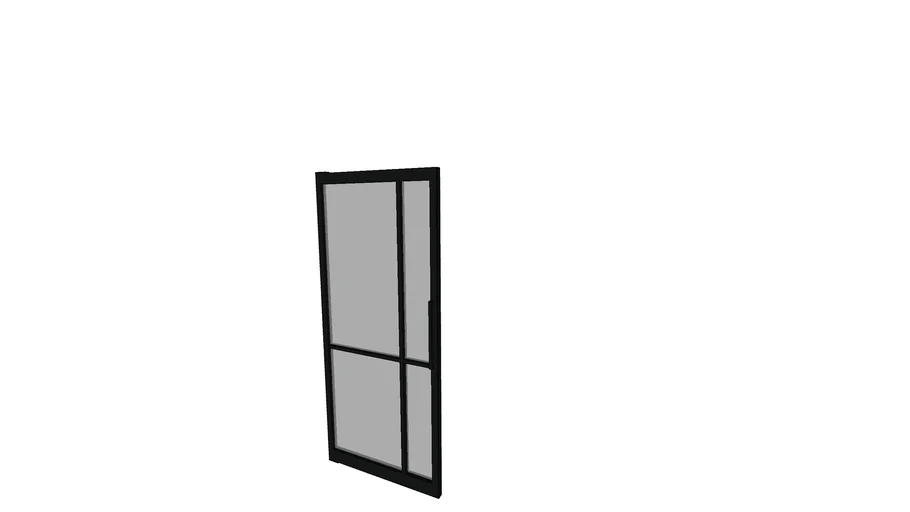 Industrial steel glass door detailed | 3D Warehouse