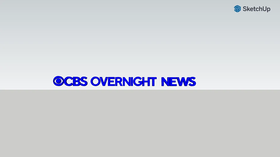 CBS Overnight News Logo | 3D Warehouse