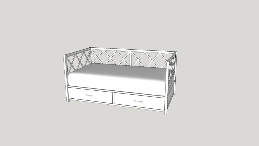 Daybed with Storage | 3D Warehouse