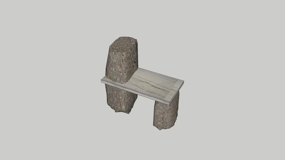 Rock Bench- Smaller | 3D Warehouse