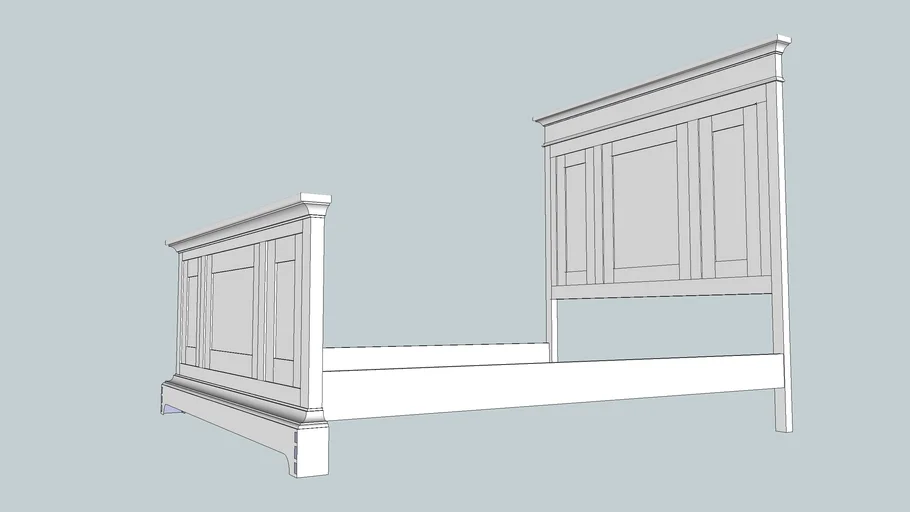 Queen size Bed | 3D Warehouse